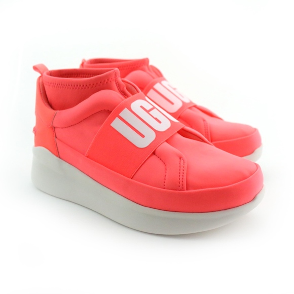UGG | Shoes | Ugg Neutra Neon Coral Platform Sneakers | Poshmark
